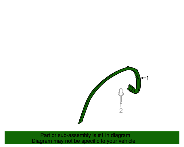 51-77-7-319-834 - Wheel Arch Molding 2015-2019 BMW X6 | AutoNationParts.com