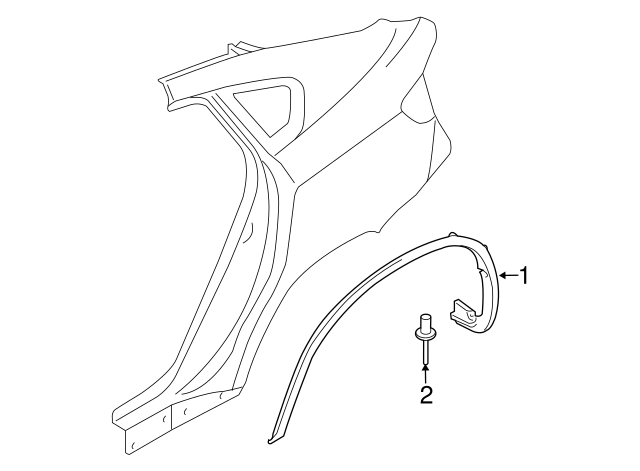 51-77-7-319-834 - Wheel Arch Molding 2015-2019 BMW X6 | AutoNationParts.com