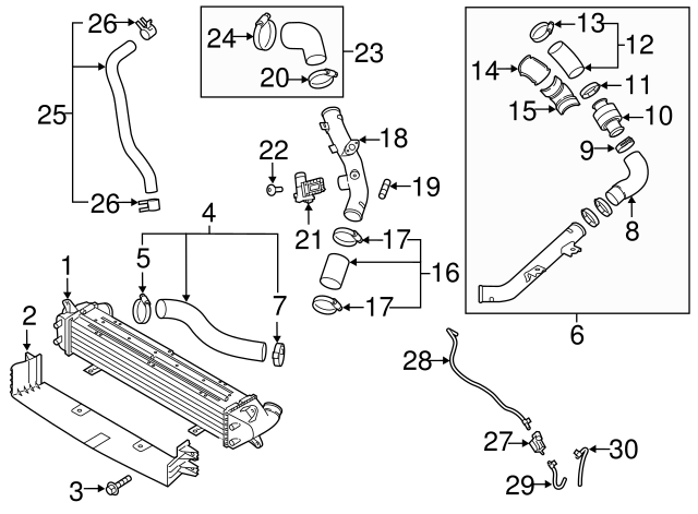 2018-2021 Hyundai Inter-Cooler 28270-2B810 | OEM Parts Online