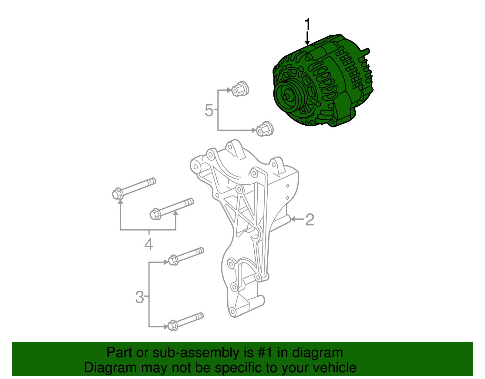 2015-2025 GM Alternator 84143542 GM | GMPartsDirect.com
