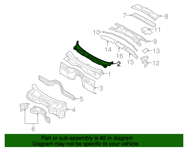 BMW OEM Cowl Grille Part# 51-71-7-180-743 | OEM Vehicle Parts