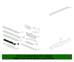 15825691 - Front Side Door Denali Name Plate 2007-2020 GM | Chevrolet ...