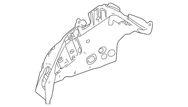 2021-2023 Toyota Sienna Quarter Panel Splash Shield Insulator 62612 ...