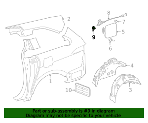 2021-2024 Toyota Sienna Lock Actuator Retainer 77377-08010 | Toyota ...