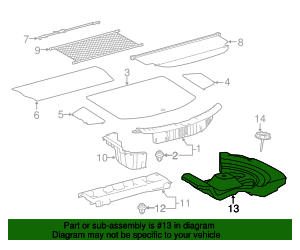 2013-2018 Toyota RAV4 Spare Carrier 64777-0R060 | Toyota Parts