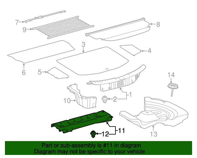 2013-2018 Toyota RAV4 Support Plate 58577-0R041-C0 | Toyota Parts