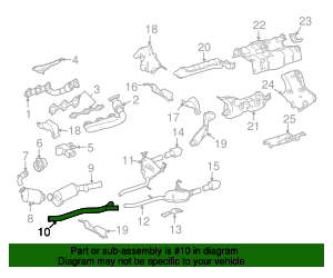 251-490-03-92-80 - Exhaust Pipe 2007-2012 Mercedes-Benz ...