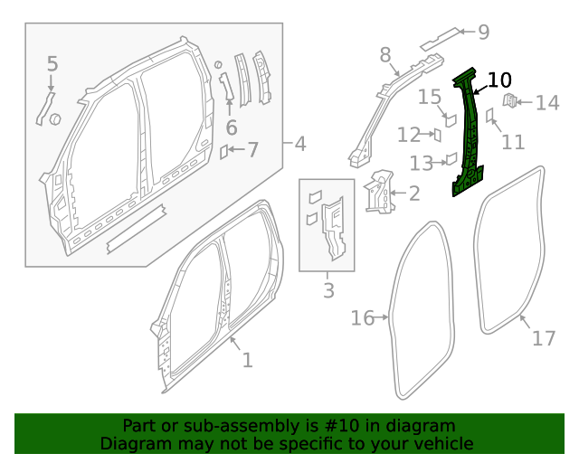 2019-2020 Ram 3500 Reinforcement - Driver's Side (LH) 55372595AA ...
