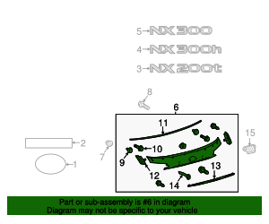 2018-2021 Lexus Finish Panel 76801-78090-A1 | OEM Parts Online