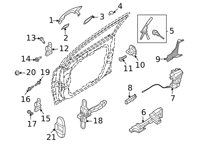 2021 Kia Sorento Door Check 76980-P2000 | TascaParts.com