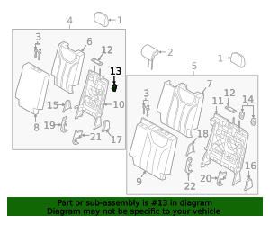 2020-2023 Hyundai Palisade Seat Back Panel Cap 89E20-S8500-NNB | OEM ...