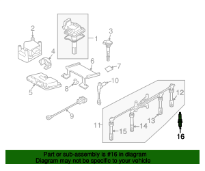 2001-2006 Volkswagen Spark Plug 101-000-062-AB | OEM Parts Online