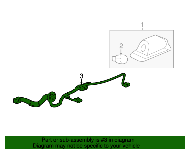 84553961 GM Rear License Plate Lamp Wiring Harness | GM Parts Store