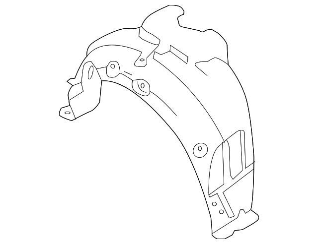 2016-2023 Nissan Maxima Wheelhouse Liner - Driver's Side (LH) 76749 ...