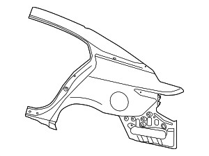 2016-2020 Nissan Maxima Quarter Panel - Driver's Side (LH) 78113-9DJ0A ...