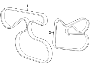 2006-2015 Toyota Serpentine Belt 90916-02652 | Sparks Parts
