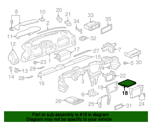 2002-2005 Porsche Cup holder in Satin Black for dashboard trim for ...