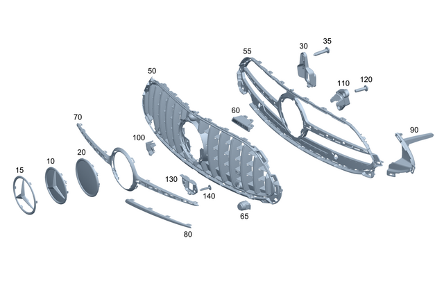 236-888-29-00 - Protective Grille 2024-2025 Mercedes-Benz | Mercedes-Benz USA Parts
