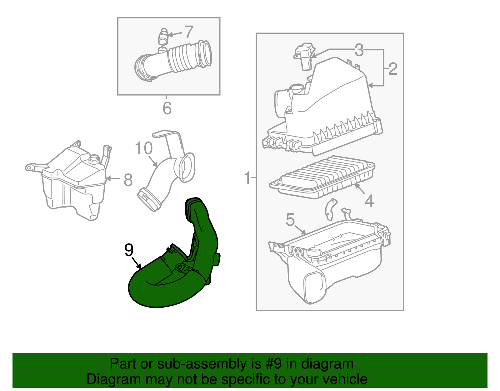 2009-2013 Toyota Inlet Tube 17752-0T030 | OEM Parts Online