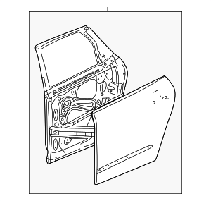 2018-2020 Buick Enclave Door Shell - Passenger Side (RH) 84697858 ...