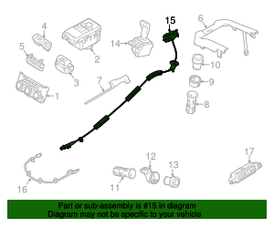 2013-2019 Land Rover Cable LR051512 | JaguarParts.com