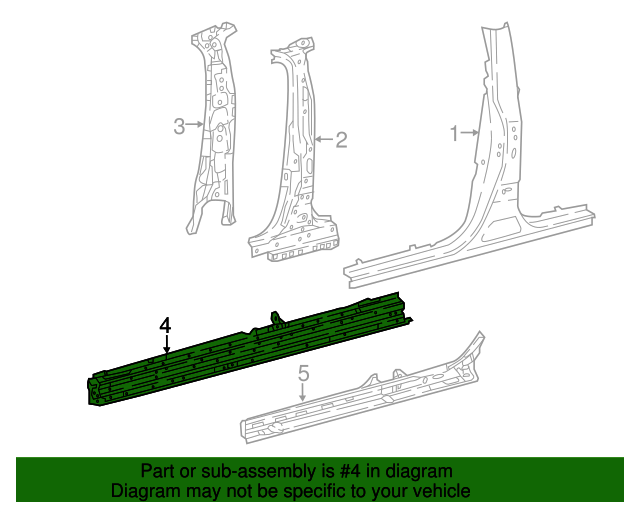 2018-2024 Lexus Rocker Reinforced 61401-50901 | OEM Parts Online