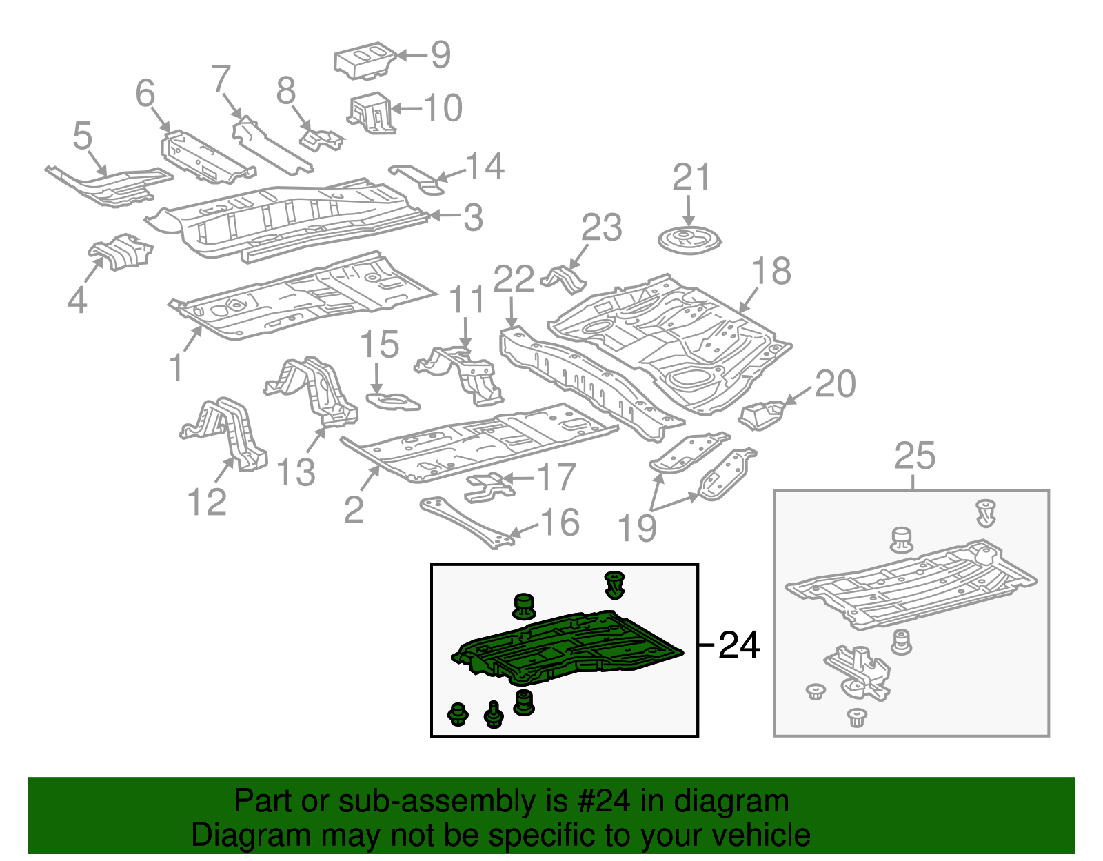 2010-2015 Toyota Under Cover 58166-47020 | OEM Parts Online