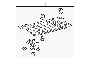 2010-2015 Toyota Under Cover 58167-47030 | Toyota Parts Center