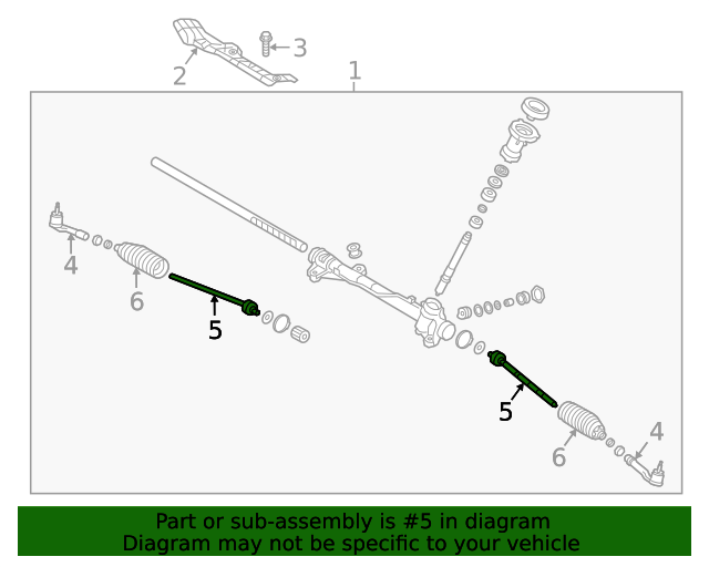 Genuine Inner Tie Rod for 2020-2024 Hyundai Venue | Part# 56540-K2000 ...
