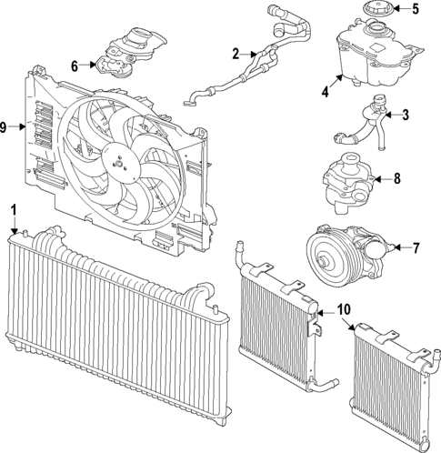 Radiator & Components for 2020 Land Rover Range Rover Velar | OEM Euro ...
