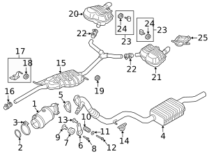 8W0-253-725-K - Catalytic Converter Clamp 2020-2024 Audi | AutoNation Parts