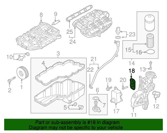 06L-117-070 - Gasket 2015-2023 Audi | Audi OEM Parts