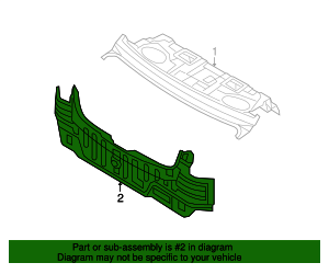69100-1G300 - Rear Body Panel 2006-2010 Kia Rio | Kia.Parts Store