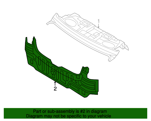 69100-1G300 - Rear Body Panel 2006-2010 Kia Rio | Kia.Parts Store