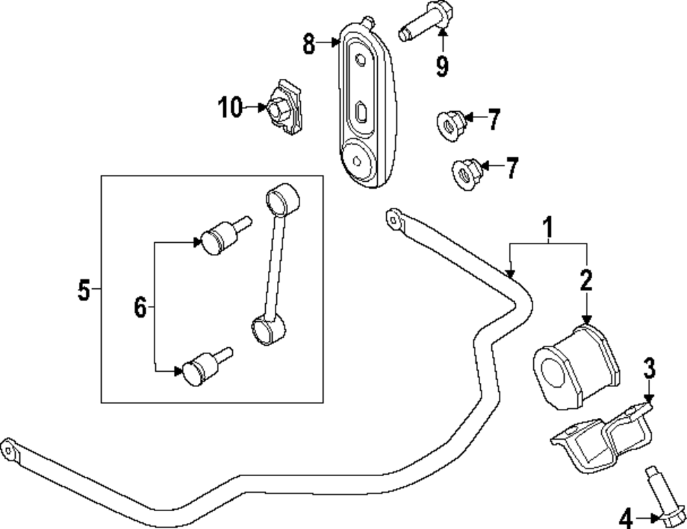 HC3Z-5K484-C - Suspension Stabilizer Bar Link Kit 2017-2024 Ford ...