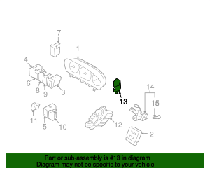 Genuine Sensor for 2006-2008 Hyundai Sonata | Part# 97280-3K000 ...