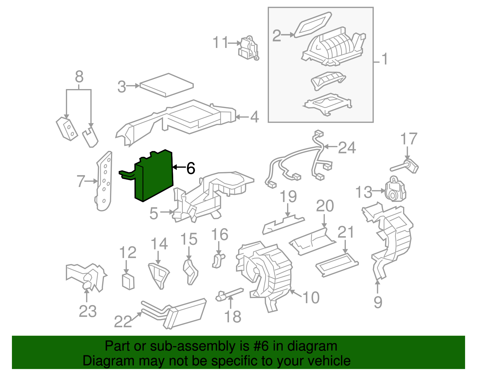 2010-2017 GM Air Conditioning Evaporator Core 20945510 GM ...