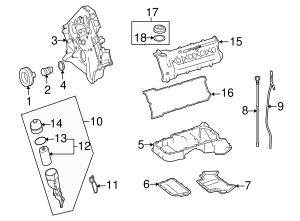 2007-2015 Mercedes-Benz Engine Valve Cover 156-016-20-05 | AutoNation Parts