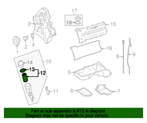 2007-2015 Mercedes-Benz Engine Oil Filter Element 000-180-30-09 ...