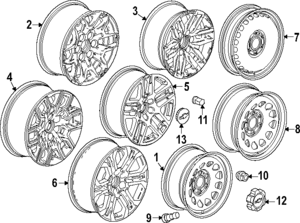 2023 Chevrolet Colorado Colorado ZR2 Wheel 84738116 | Chevy Parts Pro