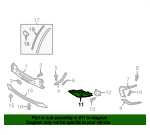 2016 Mitsubishi Outlander Fog Lamp Bezel 6400L215 | Mitsubishi Parts ...