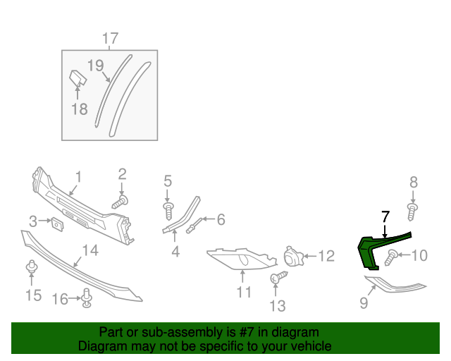 Genuine OEM Side Molding Part# 6407a146 Fits 2016-2020 Mitsubishi: Up ...