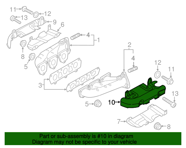 2011-2018 Porsche Exhaust Manifold Heat Shield 958-111-213-01 | Porsche ...