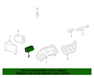 2005-2008 GM Ebony Headlamp and Instrument Panel Dimmer Switch with ...