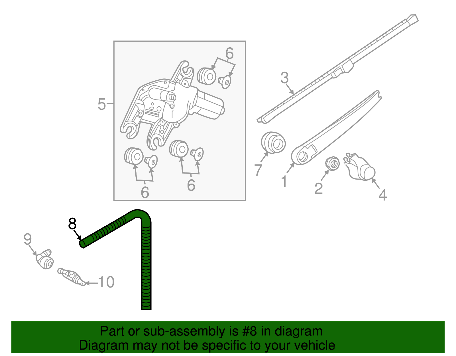 1J0-955-751-D - Flex Hose 1993-2025 Volkswagen | Volkswagen Parts Denver