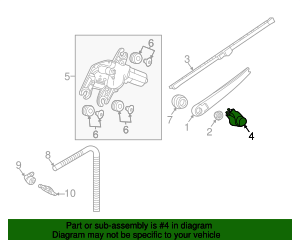 2010-2023 Volkswagen Wiper Arm Cap 5K6-955-435 | Volkswagen Parts Plus