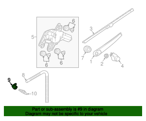 2004-2023 Volkswagen Washer Hose Elbow 3B0-955-665-C | VW Parts Online