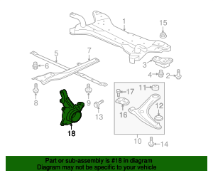 2008-2015 Mitsubishi Lancer Knuckle 3870A018 | OEM Parts Online