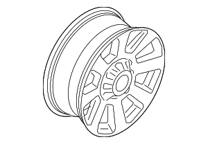 Ford HC3Z-1007-H - Wheel, Alloy - 2017-2020 Ford | OEM Ford Part