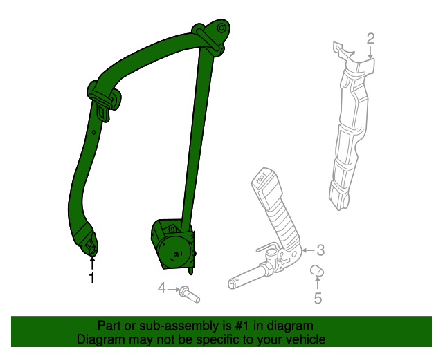 Genuine BMW 72-11-8-249-717 | Seat Belt Assembly | FREE Shipping on ...